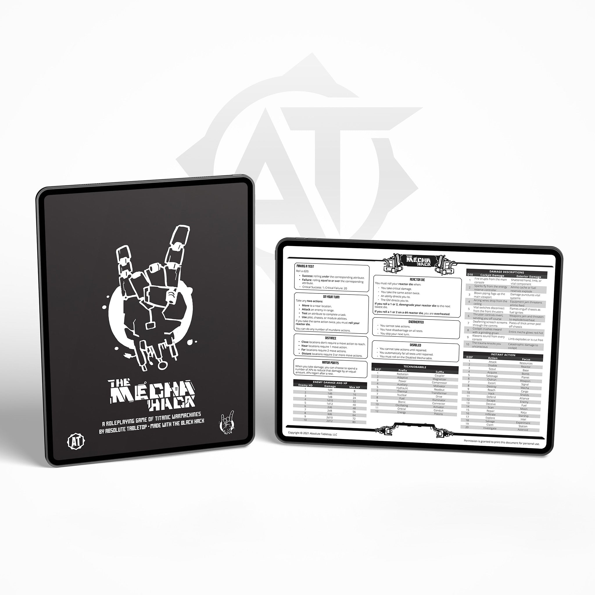 The Mecha Hack: GM Screen – Absolute Tabletop